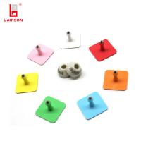 China Round 22mm LF RFID Pig Cattle Sheep Ear Tags With Closed For Livestock Farm for sale