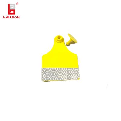 China TPU Reflective Animal Ear Tag With Laser Numbers For Cattle Goat Livestock for sale