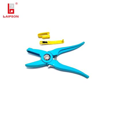 China Blue Sheep Goat Chicken Poultry Ear Tag Plier Applicator For Tagging Animal Tags for sale