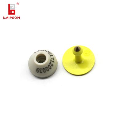 China 22MM FDX-B Cone Low Frequency RFID Pig Cattle Sheep Ear Tags With Closed For Livestock Farm for sale