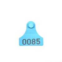 China Sheep Ear Tags Durable Polyether TPU Material With Laser Printing And Pen Marking Resistant To Fading For Livestock Farms for sale