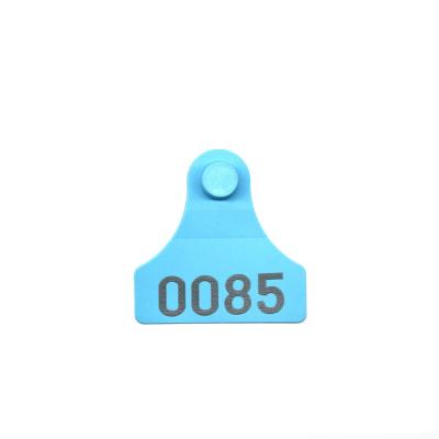 China Sheep Ear Tags Durable Polyether TPU Material With Laser Printing And Pen Marking Resistant To Fading For Livestock Farms for sale