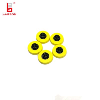 China Laipson Factory TPU Round 134.2Khz RFID HDX Animal Ear Tag For Cattle Sheep Pig Farm for sale