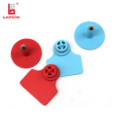 China Durable Pig Ear Tags 34mm TPU Veterinary Visual Two Pieces Identification Tags Suitable for Pig Sheep for sale
