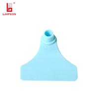 China Yellow TOP Tpu Laser Engraved Numbers Single Animal Sheep Goat Ear Tag For Farm for sale