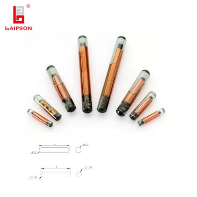 China 134.2khz Rfid Microchip 34mm Glass ID Tags For Airport Ground Lights Subway For Pet Dog for sale