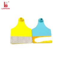 China Reflective Cattle Ear Tags With Waterproof TPU Material Heat Cold Resistance And Laser Printing For Livestock Management for sale