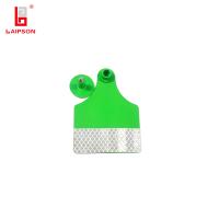 China Reflective Cattle Ear Tags With Waterproof TPU Material Heat Cold Resistance And Laser Printing For Livestock Management for sale
