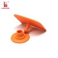 China 52mm OEM Visual TPU Plastic Laser Printing Numbers Swine Pig Male Ear Tags for sale