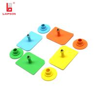 China 52mm OEM Visual TPU Plastic Laser Printing Numbers Swine Pig Male Ear Tags for sale