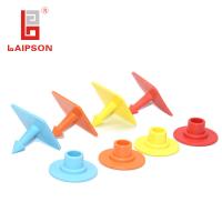 China Laipson 30*30mm Veterinary Lightweight Pig Identification Tags , Hog Ear Tags for sale