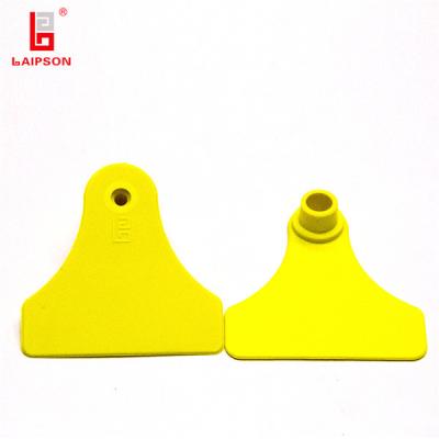 China Farm Animal Use Yellow Electronic Sheep Tags , Sheep Identification Tags for sale
