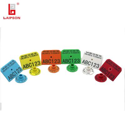 China Animal Identification Pig Ear Tags Polyether TPU 52*38*23mm With Laser for sale