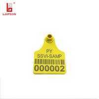 China Barcode Numbers TPU Livestock Ear Tags Laser Printed For Cattle Bovine Ranch for sale