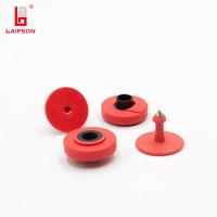 China Round Reuse FDX-B TPU EID RFID Animal Ear Tag yellow color ISO11784/ ISO11785 for sale