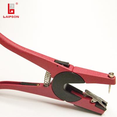 China Universal Red Aluminium Cattle Tag Applicator , Sheep Tag Applicator For 2 Piece Tags for sale
