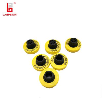 China Tamperproof Round Tpu Cattle Bovine Sheep Ovine Ear Tag Rfid For Livestock Farm for sale
