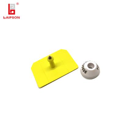 China Low Frequency Round RFID Animal Ear Tag 134.2khz 25mm For Pig Reused for sale