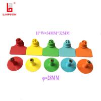 China Tamper Proof 34mm Ovine Livestock Rfid Tags for sale