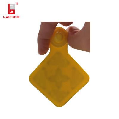 China 90mm Anti UV Diamond Shaped 6m Rfid Cow Tags for sale