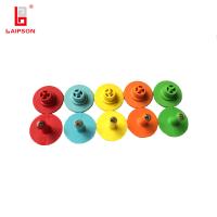 China 28mm TPU Round Double Tamperproof Livestock Ear Tags for sale