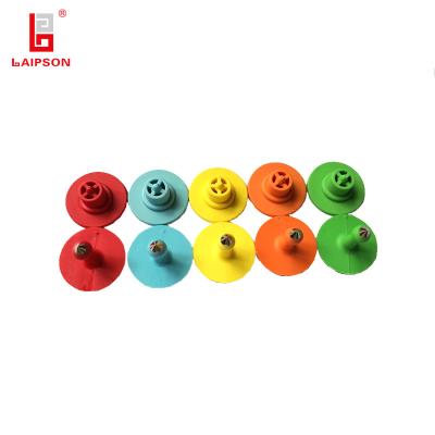 China 28mm TPU Round Double Tamperproof Livestock Ear Tags for sale