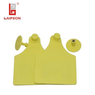 China 100*75mm Alien H3 UHF Cattle Tags 860-960mhz Distance 3-6m for sale
