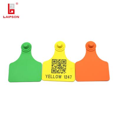 China 80*62mm Livestock ISO9001 Cattle Ear Tags for sale