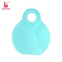 China TPU Medium Size 80*65mm Cattle Neck Tags Laser Print Barcode For Farm for sale