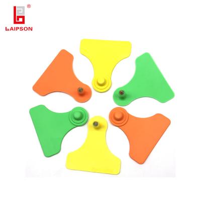 China 60mm OEM Visual Tamperproof TPU Ear Tag Laser Printing QR Code For Pig Sheep for sale