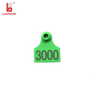 China 48mm BASF TPU Material Visible Pig Ear Tags For Pig Sheep Farm for sale