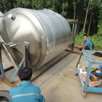 China Vertical Industrial Brewing Equipment SS304 Fermentation Tanks Beer Mash Tun for sale