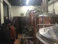 China 3.5bbl direct-fire brewhouse Small Commercial Brewing Equipment Fitted In One 40Hq Container Direct Heating for sale