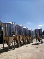China Vertical Jacketed Fermentation Tank Bright Beer Conical Beer Fermenter 3000L for sale