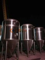 China Vertical Jacketed Fermentation Tank Bright Beer Conical Beer Fermenter 3000L for sale