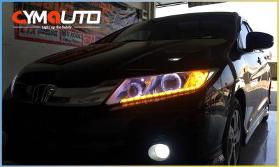 China White Amber LED Daytime Running Lights DRL Trapezoidal Strip for sale