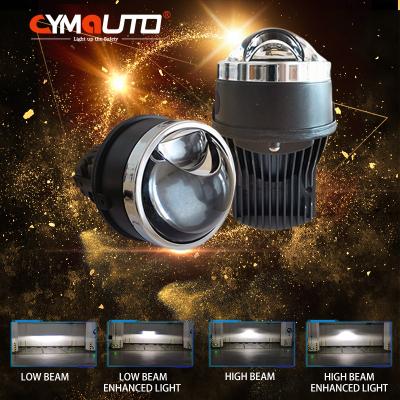 China F11 3.0 Inch 45W Bi Xenon Fog Light Projector Dual Color 3000K 6000K Universal Headlamp for sale