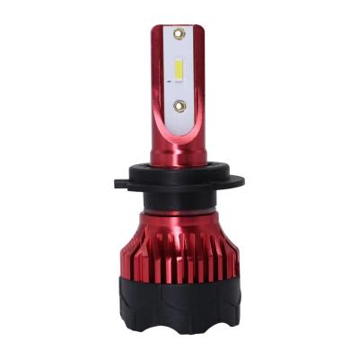 China 25W 12V LED Auto Headlight Bulb H1 H4 H7 H11 Red Aluminum 3000LM IP68 for sale