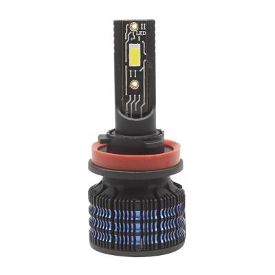 China 40W 8000LM LED Headlight Bulb H4 H1 H7 CS3570 8 Chip Mini Projector Lens 6500K White for sale