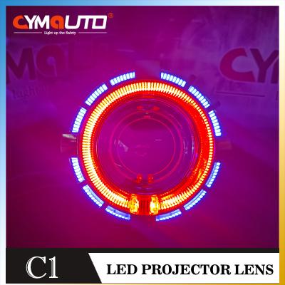 China OEM Bi Xenon Projector Lens 2.5 Inch LED Cover HID Kit 35W 5500K for Car Headlight for sale
