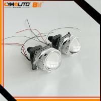 China 3 Inch Bi Xenon HID Projector Headlamps 55W 6000K with LED Angel Eyes Shroud for sale
