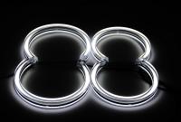 China 12-24V Semi-Circle COB LED Angel Eyes Headlight Halo Ring for BMW E36 E39 E38 E43 129mm for sale