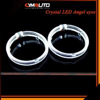 China LED Halo Ring DRL Dual Color WRGB Light Guide Angel Eyes Headlights 12V 97.5mm for sale