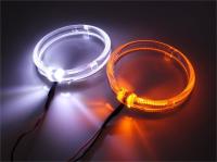 China ODM 12V LED Angel Eyes Halo Ring DRL 124mm Crystal Headlight for Car Motorcycle for sale