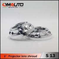 China 3 Inch Retrofit Bi Xenon LED Projector Lens Shroud S13 Headlight Car Accessory Silver for sale