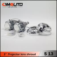 China 3 Inch Retrofit Bi Xenon LED Projector Lens Shroud S13 Headlight Car Accessory Silver for sale