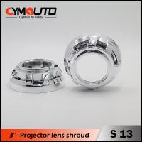 China 3 Inch Retrofit Bi Xenon LED Projector Lens Shroud S13 Headlight Car Accessory Silver for sale