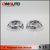 China 3 Inch Retrofit Bi Xenon LED Projector Lens Shroud S13 Headlight Car Accessory Silver for sale
