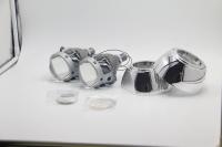 China S15 3 inch Bi Xenon Projector Shroud Silver Headlight Lens Cover for Car Lights Accessories for sale