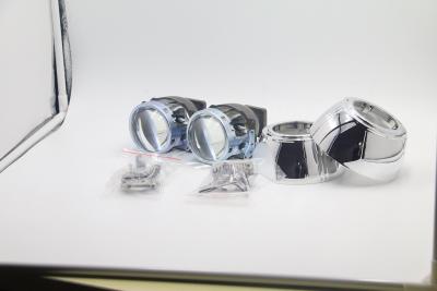 China S15 3 inch Bi Xenon Projector Shroud Silver Headlight Lens Cover for Car Lights Accessories for sale